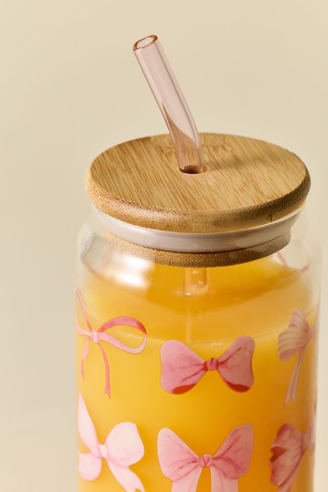 Classic Patterned To-Go Glass Tumbler | Urban Outfitters