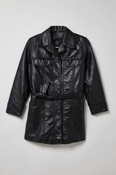 Vintage Leather Waist Tie Jacket | Urban Outfitters