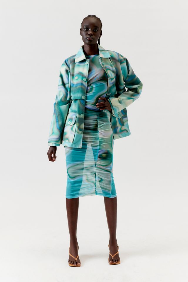 Martin Across Printed Umiko Coat | Urban Outfitters Canada