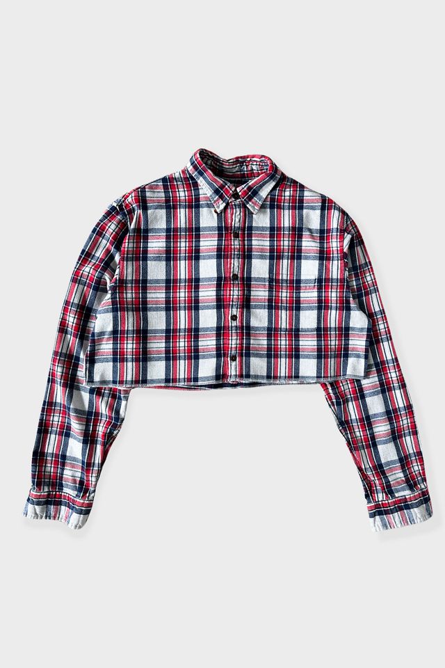 Vintage Reworked Cropped Flannel | Urban Outfitters