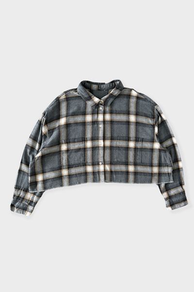 Vintage Reworked Cropped Flannel | Urban Outfitters