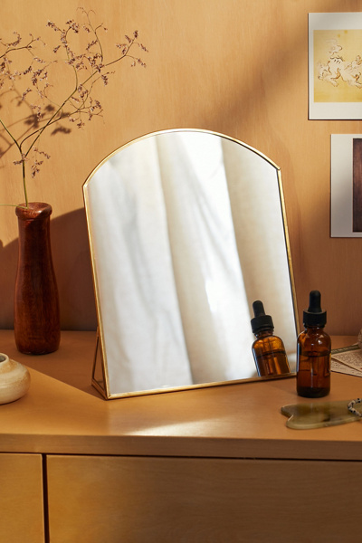 Brass Standing Tabletop Mirror | Urban Outfitters