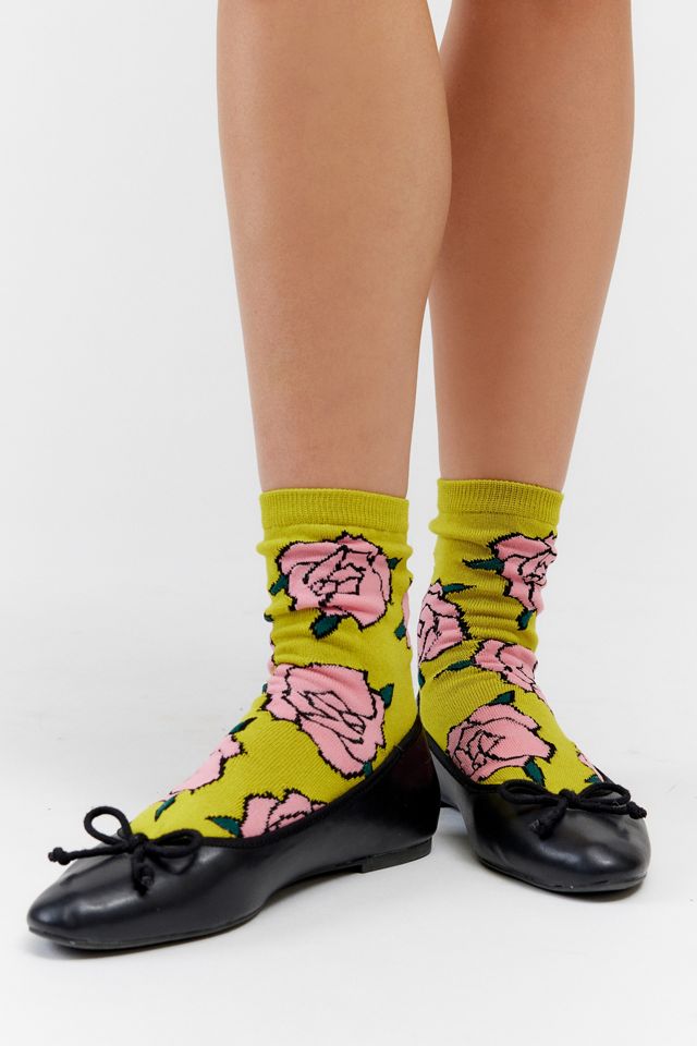 BAGGU Rose Crew Sock | Urban Outfitters