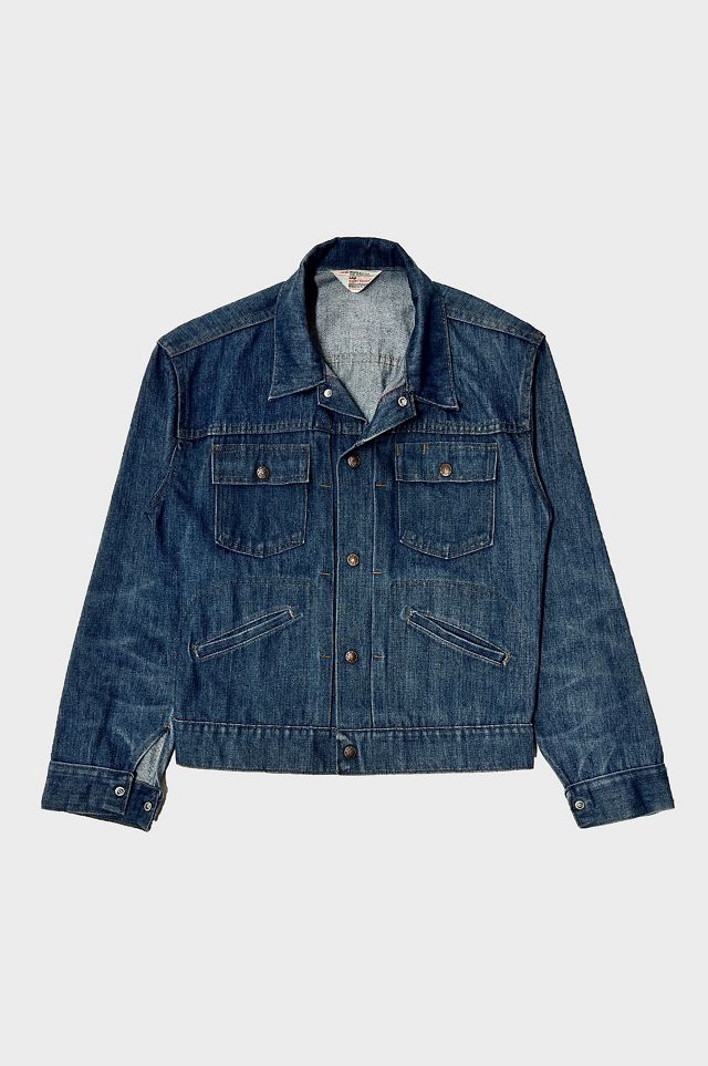 Vintage 1970’s Jc Penney Super Denim USA Selvedge Denim Trucker Jacket ...