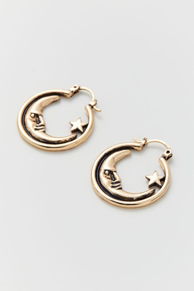 Moon Hoop Earring | Urban Outfitters Canada