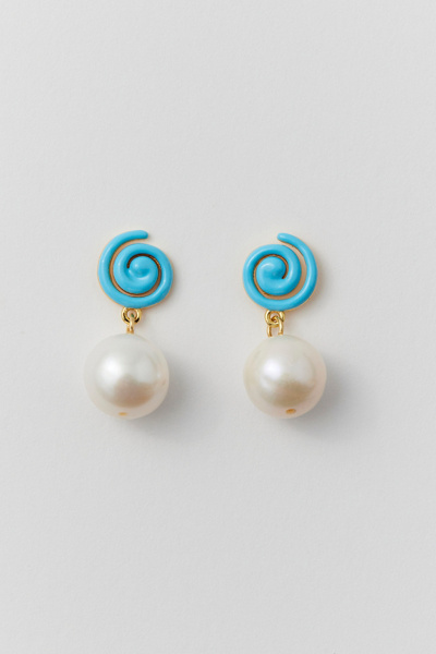 Swirl Pearl Earring | Urban Outfitters