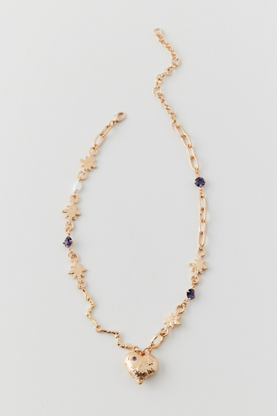 Rhea Heart Statement Necklace | Urban Outfitters