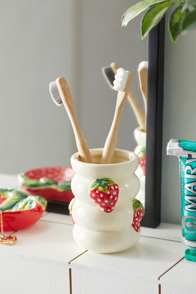 Strawberry Toothbrush Holder | Urban Outfitters