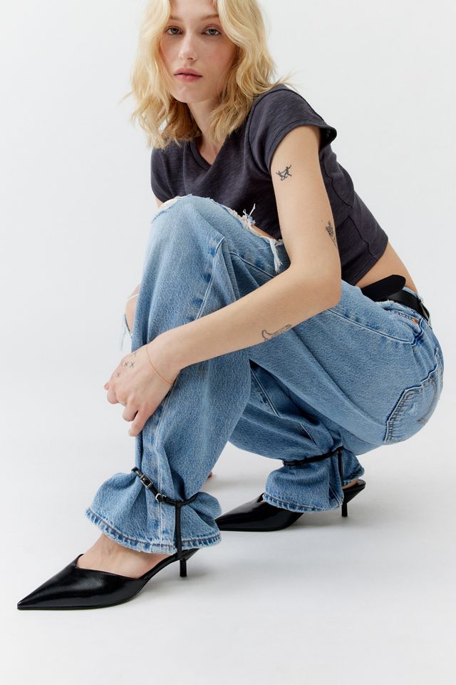 Charles & Keith Pointed Toe Flared Heel | Urban Outfitters Canada