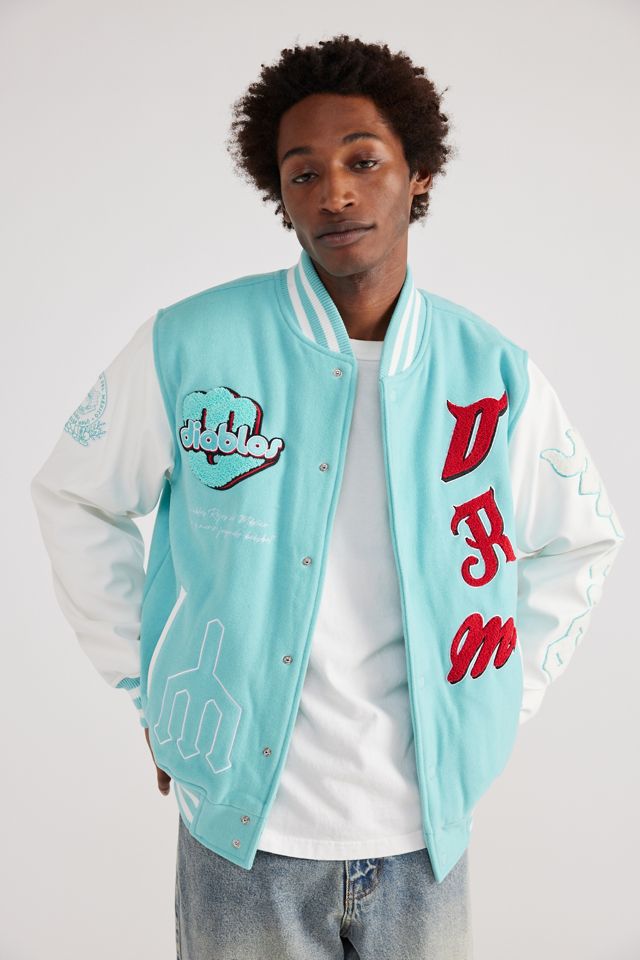 New Era Diablos Rojos Del Mexico Patch Bomber Jacket | Urban Outfitters