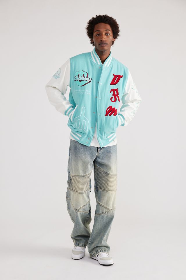 New Era Diablos Rojos Del Mexico Patch Bomber Jacket | Urban Outfitters