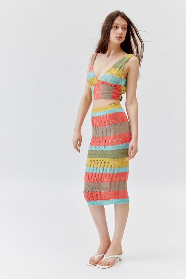 Out From Under Barbados Beach Knit Cropped Top | Urban Outfitters