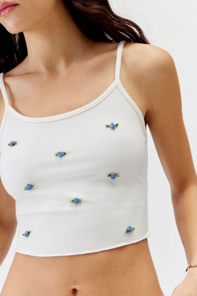 Urban Renewal Remnants Allover Rosette Tank Top | Urban Outfitters