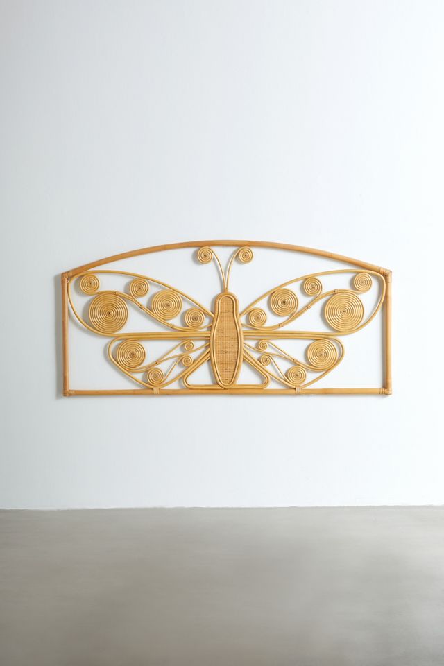 Butterfly Rattan Headboard | Urban Outfitters
