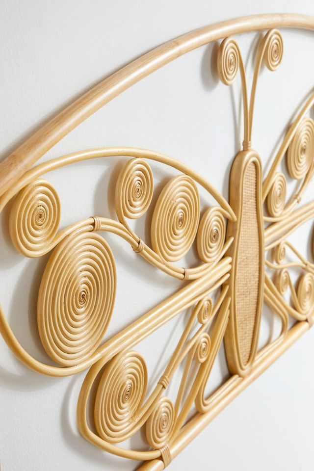 Butterfly Rattan Headboard | Urban Outfitters