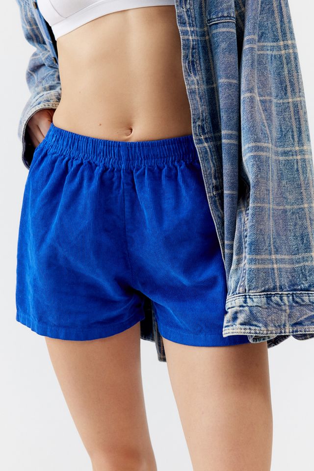Urban Renewal Remade Overdyed Stretch Cord Short | Urban Outfitters