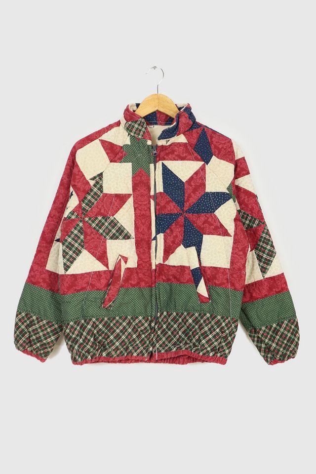 Reworked Red Quilt Jacket | Urban Outfitters