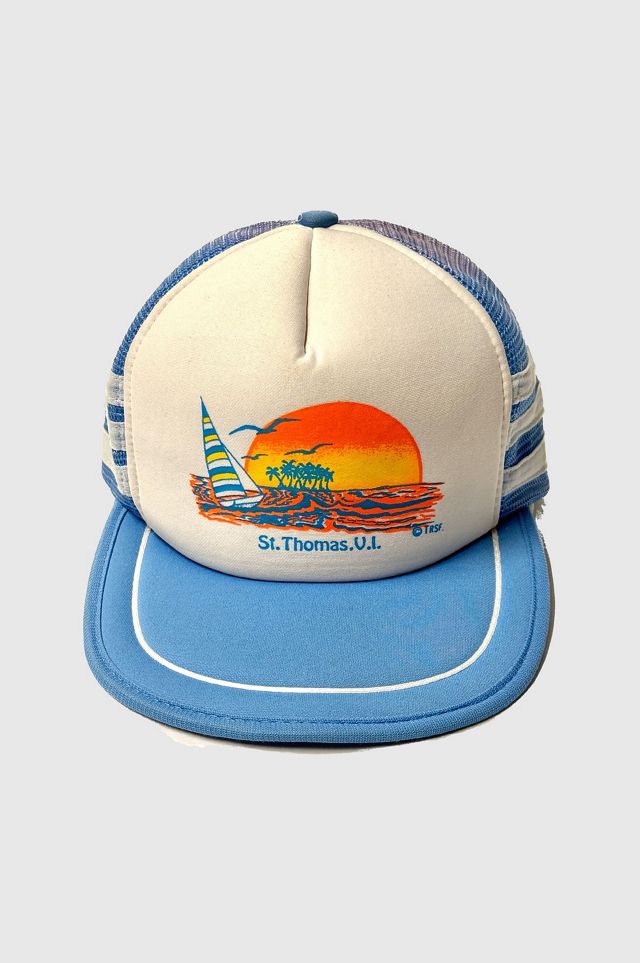 Vintage 1980’s Virgin Islands Sunset Snapback Trucker Hat | Urban ...