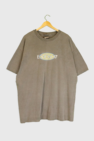 Vintage 1997 Edgefest '97 On Tour Vinyl T Shirt | Urban Outfitters