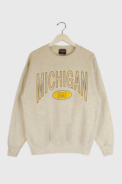 Vintage Varsity Michigan University Simple Logo Sweatshirt | Urban ...