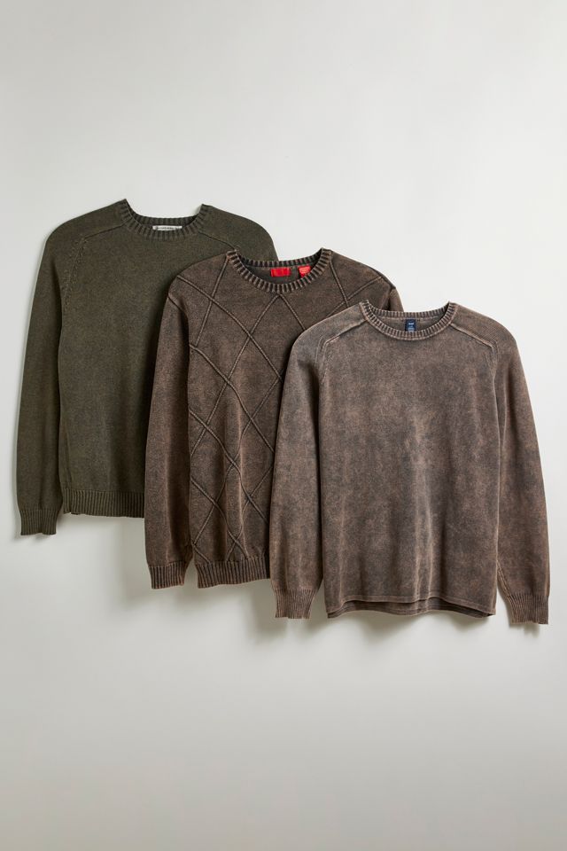 Urban Renewal Remade Acid Wash Crew Neck Sweater | Urban Outfitters