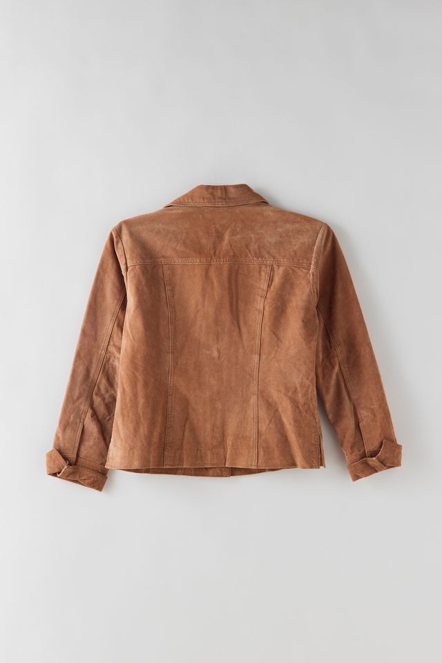 Vintage Suede Button-Down Jacket | Urban Outfitters Canada