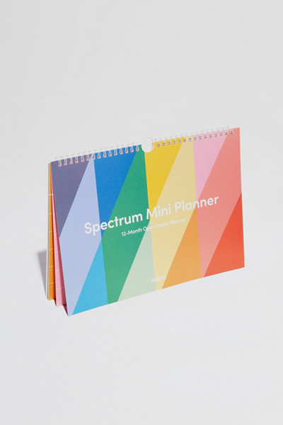 Poketo Spectrum Mini Spiral 12-Month Calendar | Urban Outfitters