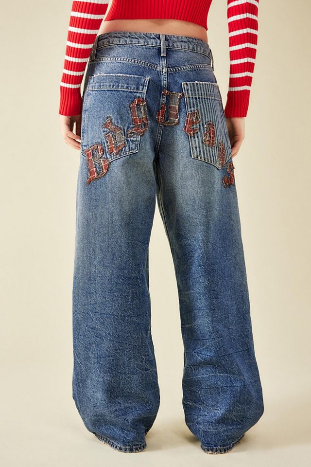 BDG Check Applique Jaya Baggy Jean | Urban Outfitters BDG Check Applique Jaya Baggy Jean | Urban Outfitters