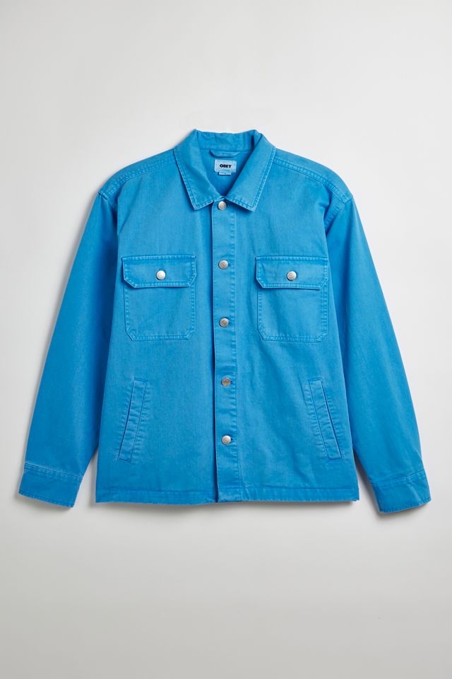 OBEY Division Canvas Snap Front Shirt Jacket | Urban Outfitters