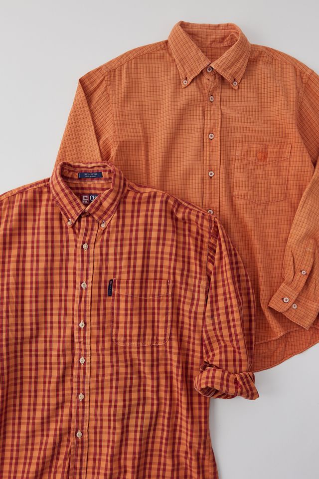 Urban Renewal Remade Overdyed Oversized Check Button-Down Shirt | Urban ...