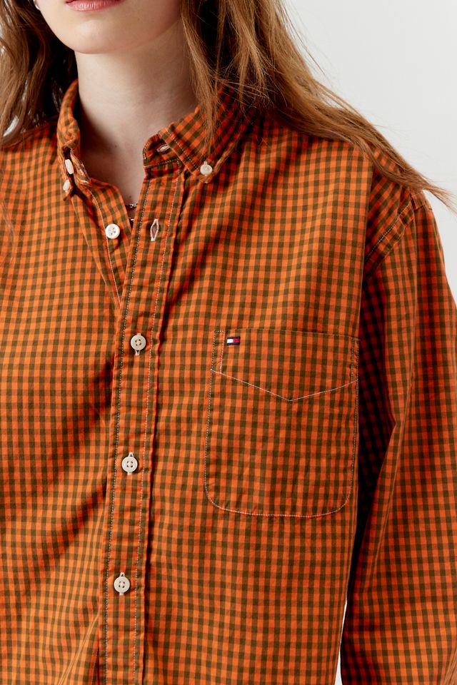 Urban Renewal Remade Overdyed Oversized Check Button-Down Shirt | Urban ...