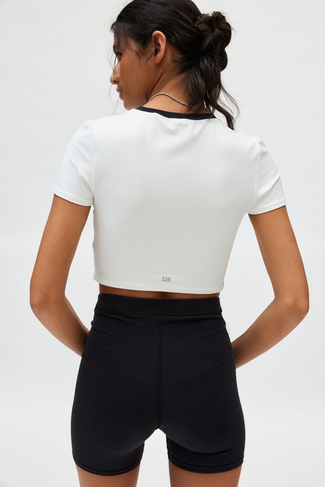 Splits59 Airweight Short Sleeve Crop Tee | Urban Outfitters