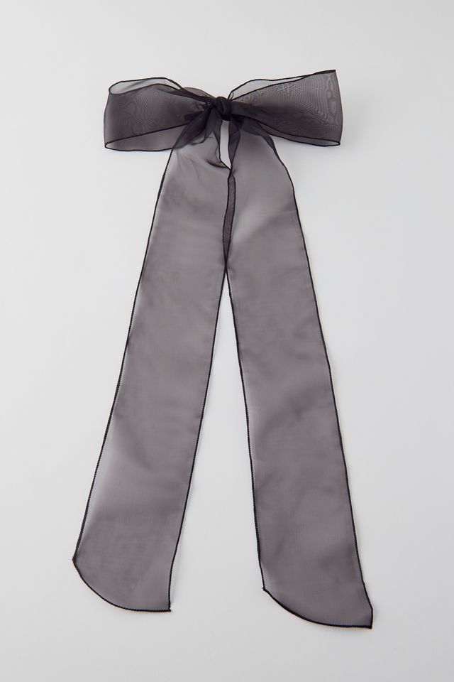 Statement Sheer Long Hair Bow Barrette | Urban Outfitters