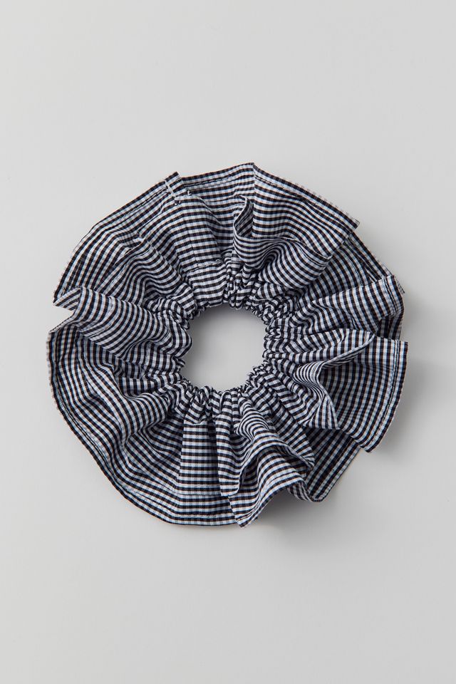 Gingham Ruffle Scrunchie | Urban Outfitters