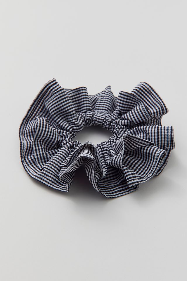 Gingham Ruffle Scrunchie | Urban Outfitters