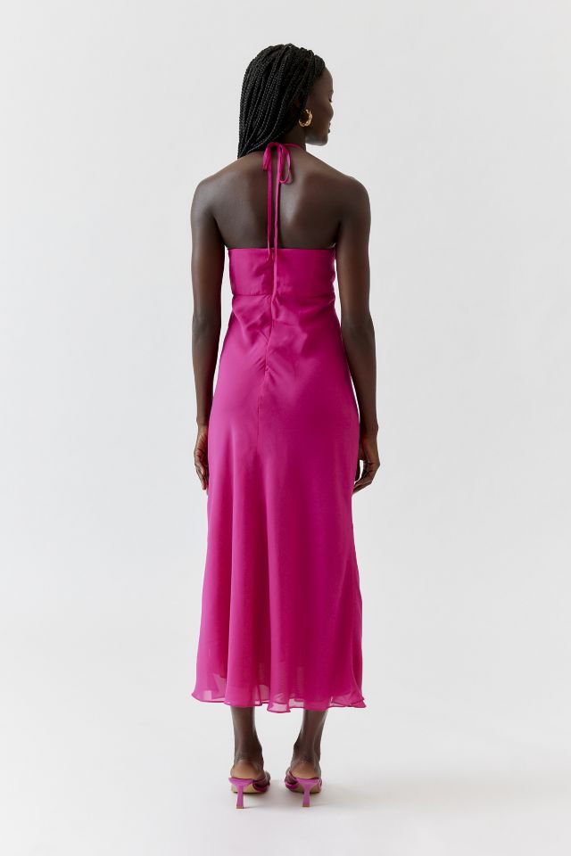 Glamorous Cutout Halter Maxi Dress Urban Outfitters