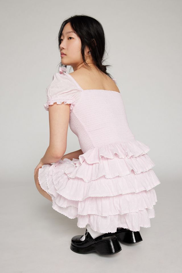 Amy Jane London Darcy Ruffle Mini Dress | Urban Outfitters