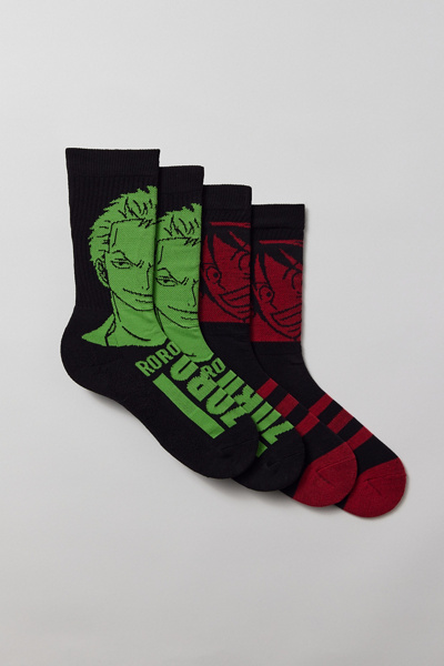 One Piece Luffy & Zoro Crew Sock 2-Pack | Urban Outfitters Canada