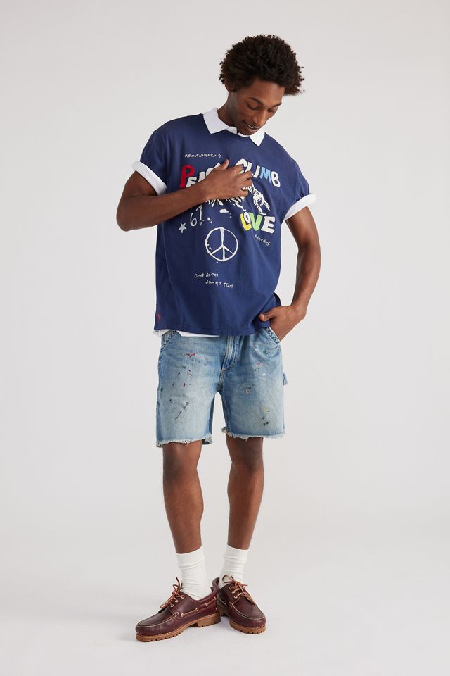 Polo Ralph Lauren Dungaree Baggy Denim Jort | Urban Outfitters Polo Ralph Lauren Dungaree Baggy Denim Jort | Urban Outfitters