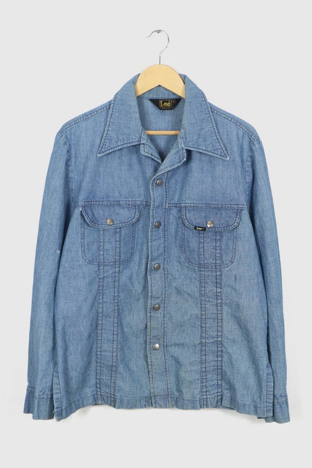 Vintage Lee Lightweight Snap Button Denim Jacket | Urban Outfitters