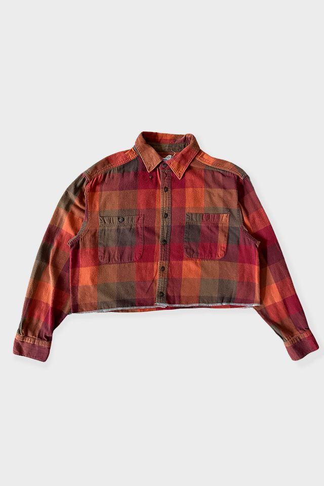 Vintage Reworked Cropped Flannel | Urban Outfitters