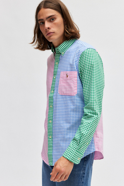 Polo Ralph Lauren Gingham Long Sleeve Button-Down Oxford Shirt | Urban ...