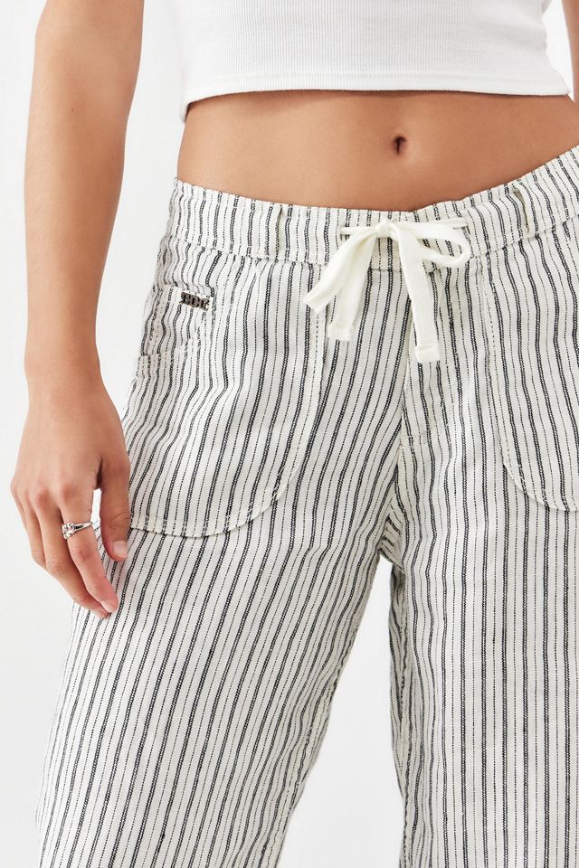 BDG White Pinstripe Five-Pocket Linen Pant | Urban Outfitters BDG White Pinstripe Five-Pocket Linen Pant | Urban Outfitters