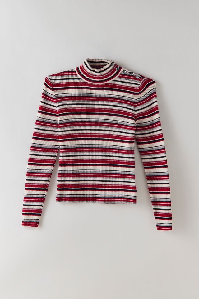Vintage Stripe Turtleneck Top | Urban Outfitters