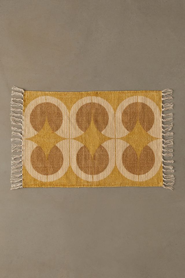 Jasmine Geo Brushed Rug | Urban Outfitters