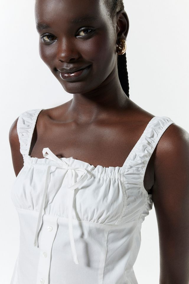 Lioness Drop-Waist Square Neck Mini Dress | Urban Outfitters