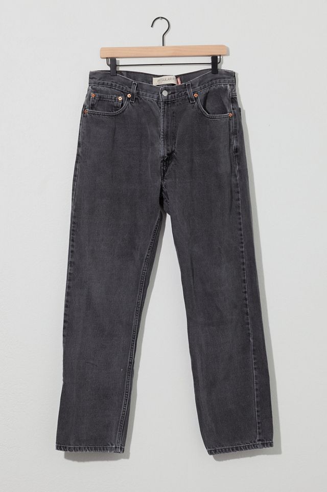 Vintage 1990s Distressed Levi's Regular Fit Black 505 Jeans | Urban ...