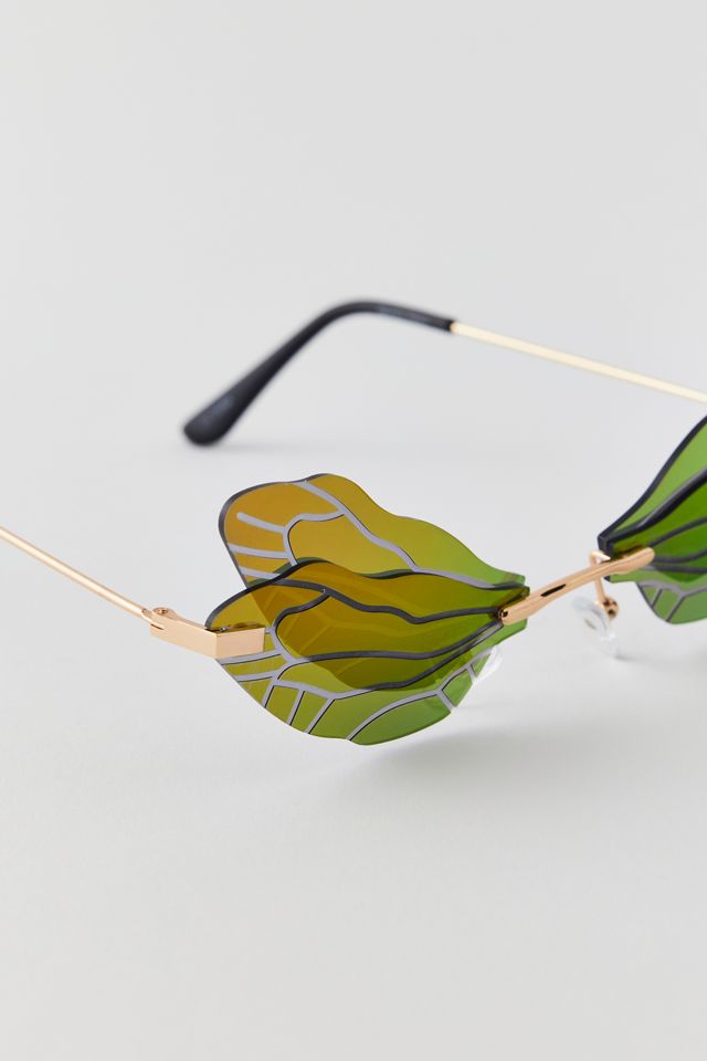 Pixie Wing Rimless Sunglasses Urban Outfitters