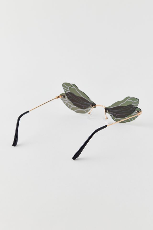 Pixie Wing Rimless Sunglasses Urban Outfitters