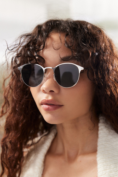 UO Essential Metal Half-Frame Sunglasses | Urban Outfitters